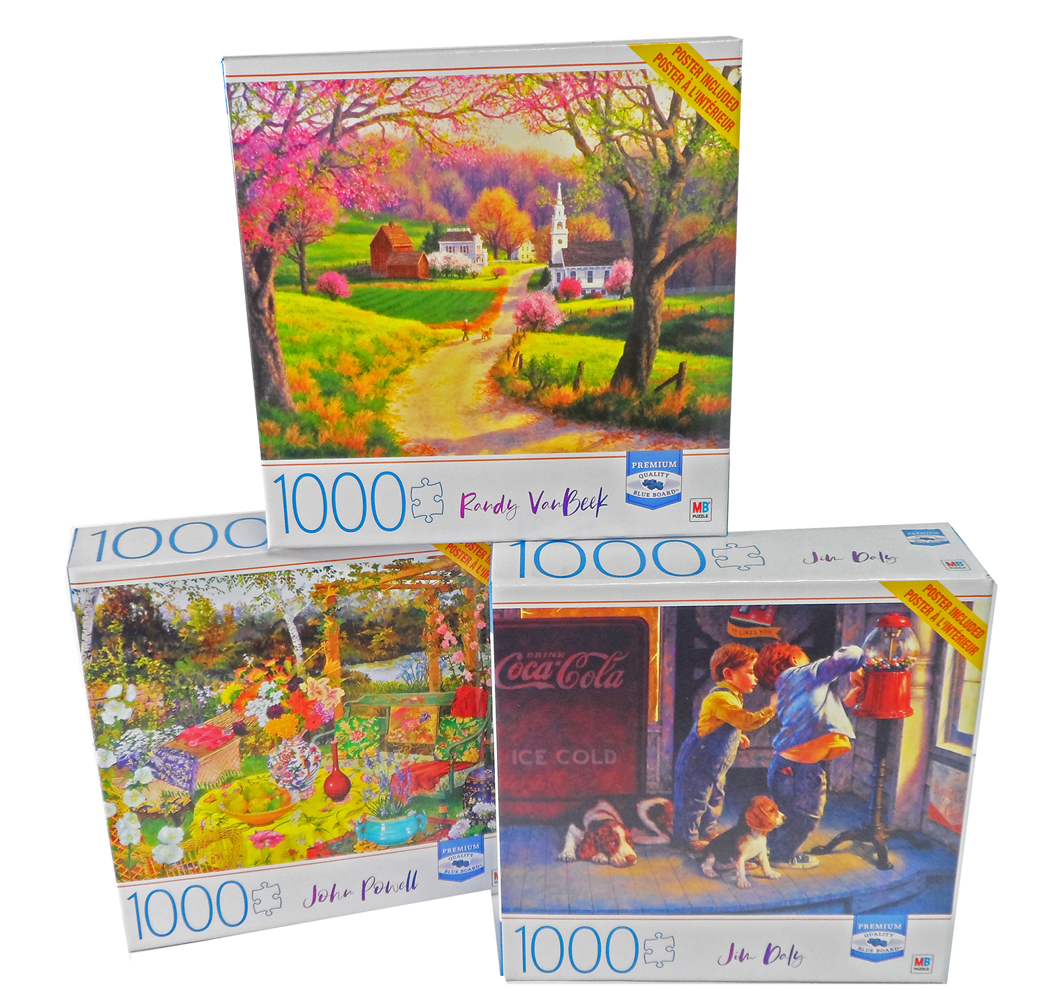 1000 PC PUZZLE WITH POSTER ASST